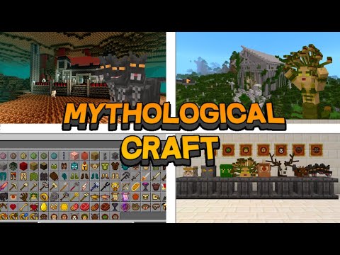 🔥MYTHOLOGICAL CRAFT o MELHOR addon de AVENTURA DO MINECRAFT PE 1.20 ...