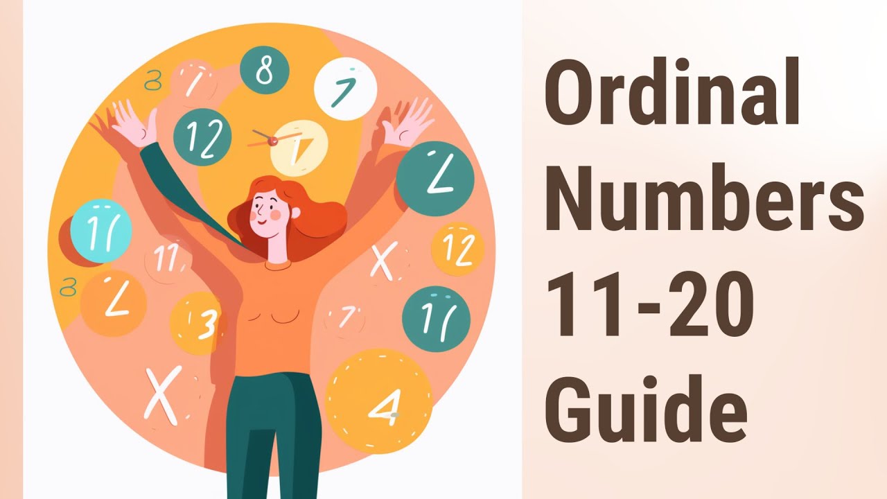 Spelling and Pronunciation of Ordinal Numbers 11-20 - YouTube