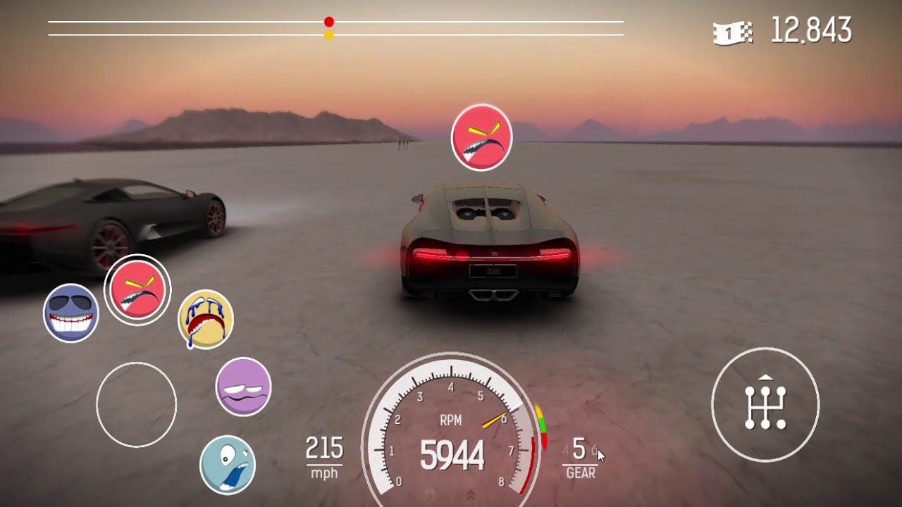 Nitro Nation | Bugatti Chiron upgrade 149 vs Jaguar C-X75 upgrade 580 ...