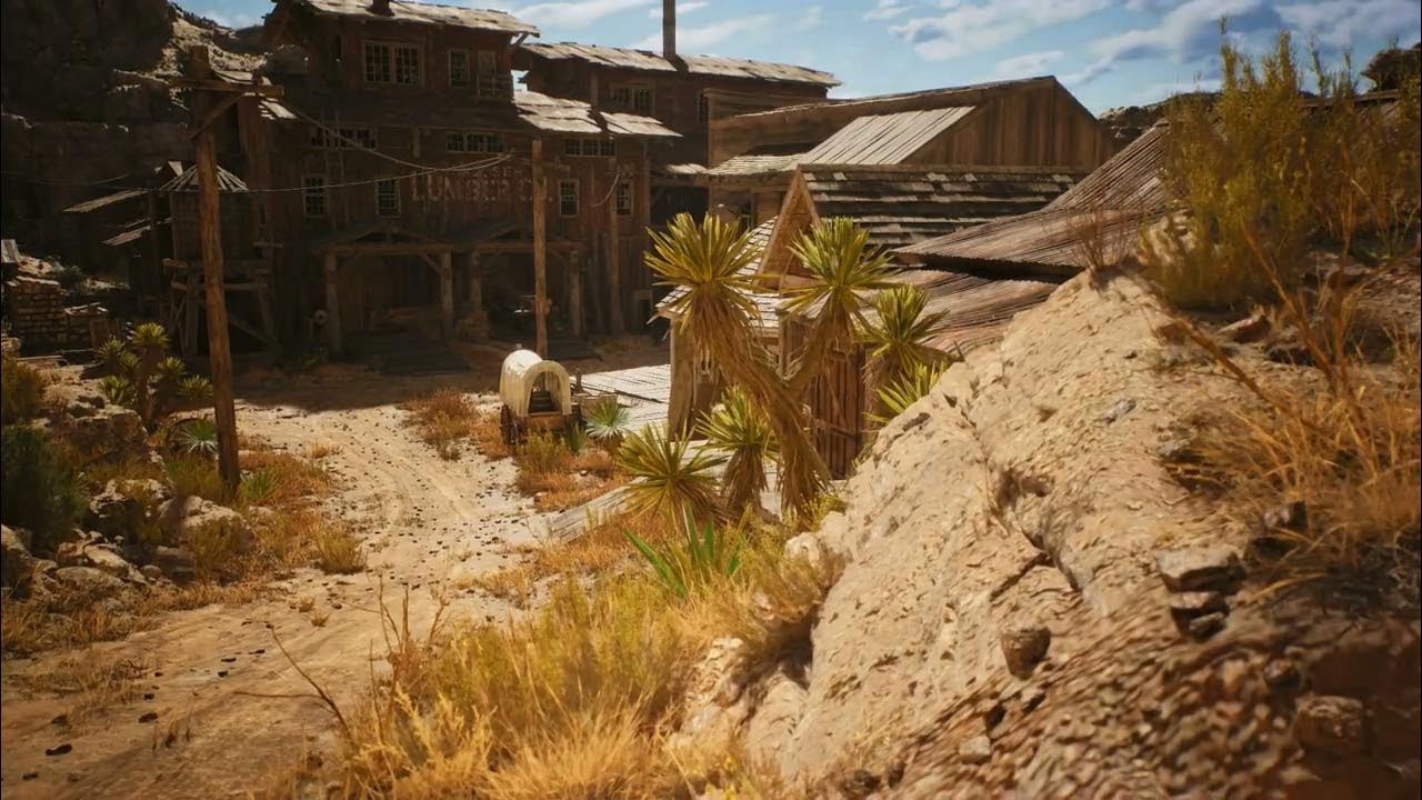 Old West Town - Unreal Engine 5 - Megascans -1 - YouTube