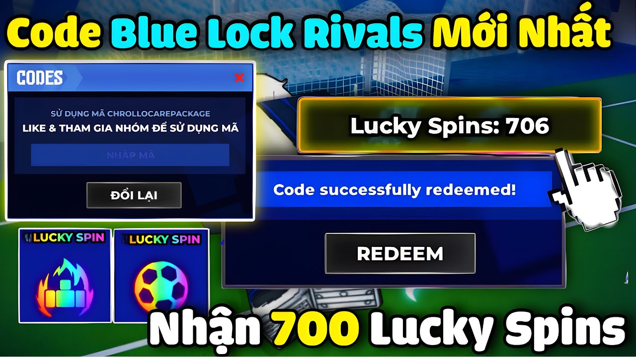 Code Blue Lock Rivals Nhận 700 Lucky Spins Miễn Phí Mới Nhất 2025 Còn ...