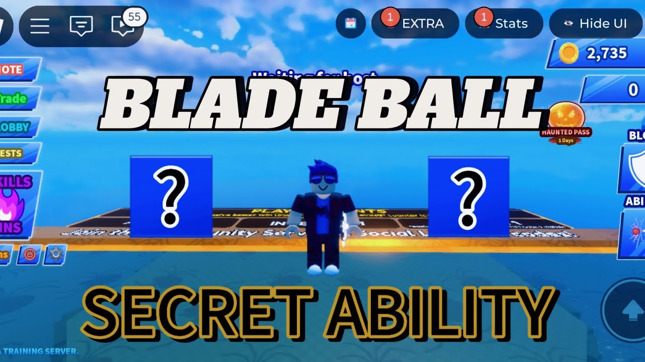 I used every ability in blade ball against the impossible bots - YouTube