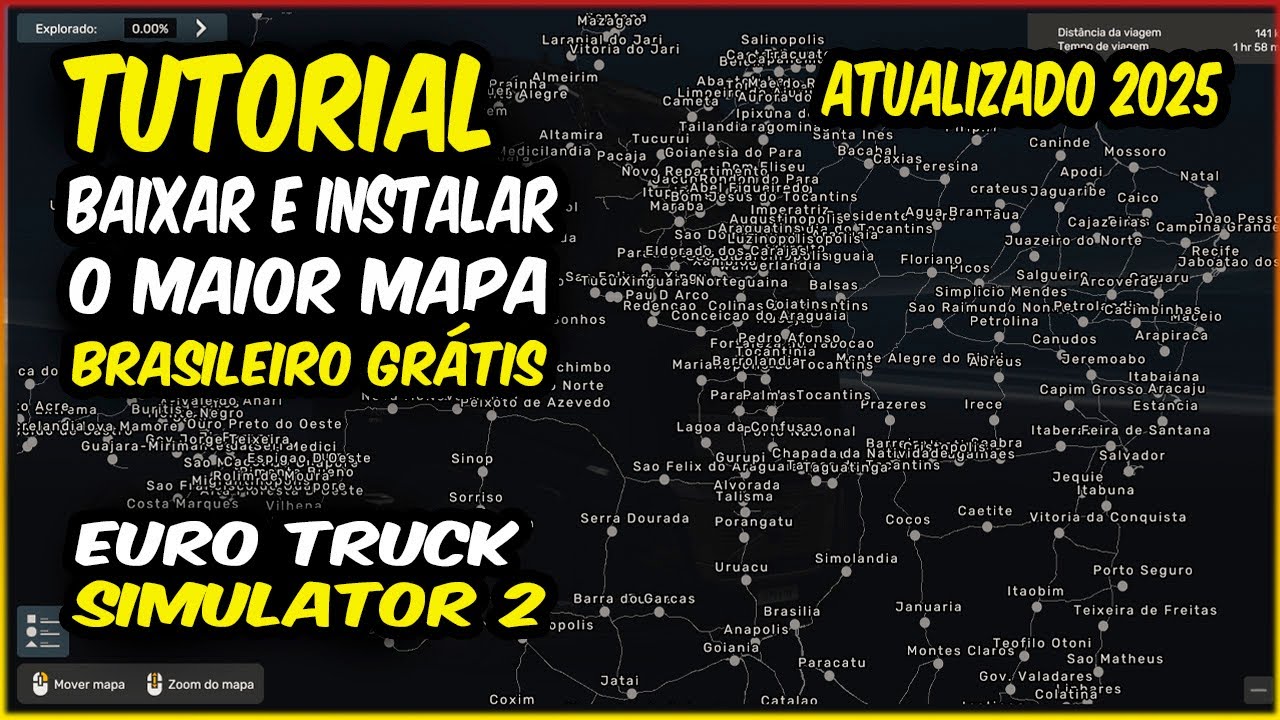 COMO BAIXAR E INSTALAR MAPA BR BRASIL NO EURO TRUCK SIMULATOR 2 O MAIOR ...