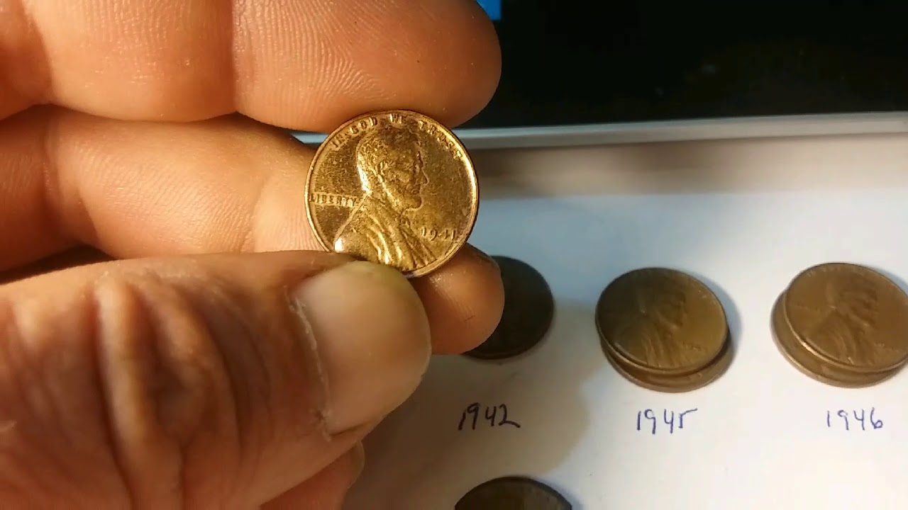 Penny box hunt! 1942 double headed penny and wheat harvest.. - YouTube