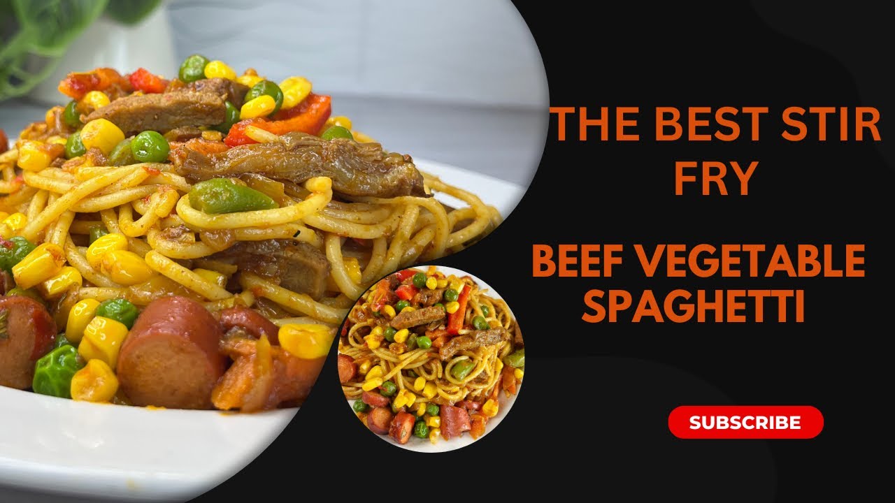 The Best Stir Fry Beef Vegetable Spaghetti - YouTube