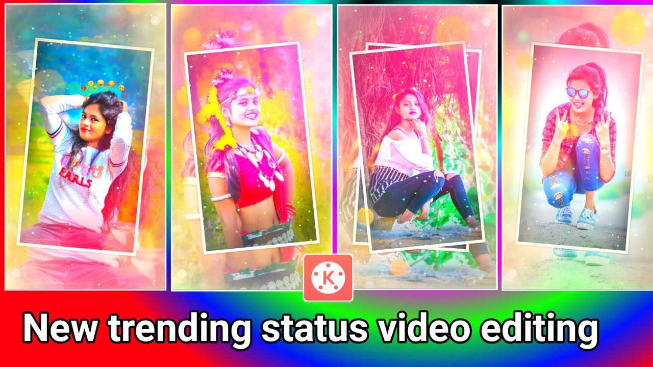 How to make trending status video editing | kinemaster editing video ...