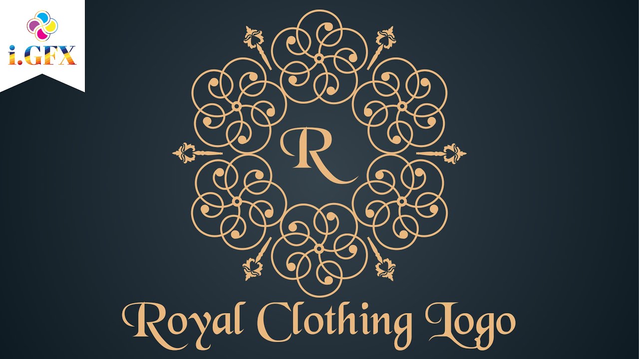 Royal Clothing Logo | Royal logo | Royal logo illustrator - YouTube