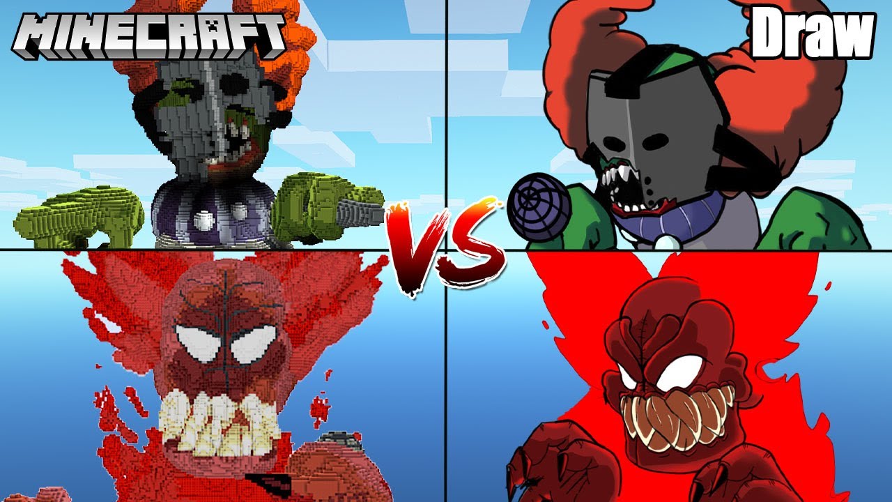 MINECRAFT VS Draw | FNF Tricky DRAW ! - YouTube