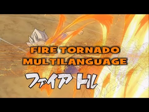 Inazuma Eleven Multilanguage: Fire Tornado In 10 Languages - YouTube