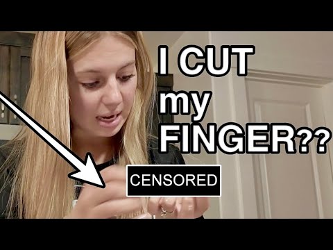 I CUT my FINGER open???? - YouTube
