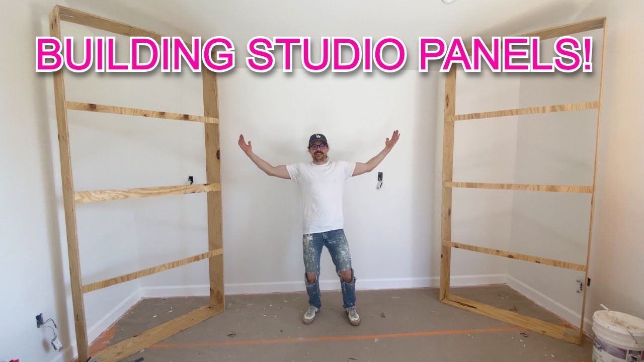 The studio build continues! Getting lumber & Building DA9 Panels - YouTube