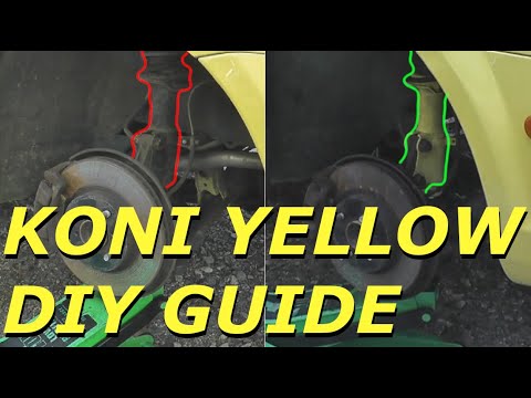 Koni Yellow Cut A Strut Insert COMPLETE Guide on MR2 Spyder - YouTube