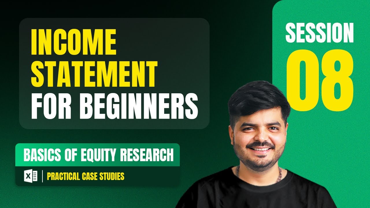 Income Statement for Beginners - 1| Equity Research Full Course ...