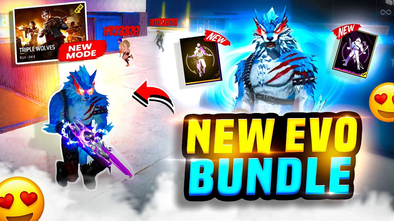 New EVO Bundle🔥 Unbelievable Gameplay in Triple Wolves New Mode *must watch* - Garena Free Fire ...