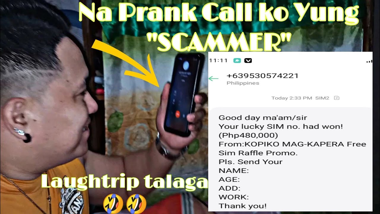 Na Prank Call ko Yung"SCAMMER" sobrang galing nila talaga magsalita 😂😂# ...