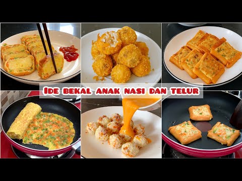 Aneka kreasi nasi dan telur buat ide bekal sekolah