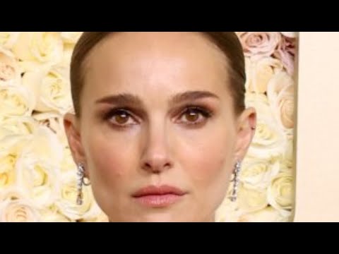 Was Natalie Portman crying on the Golden Globes red carpet 2024? # ...