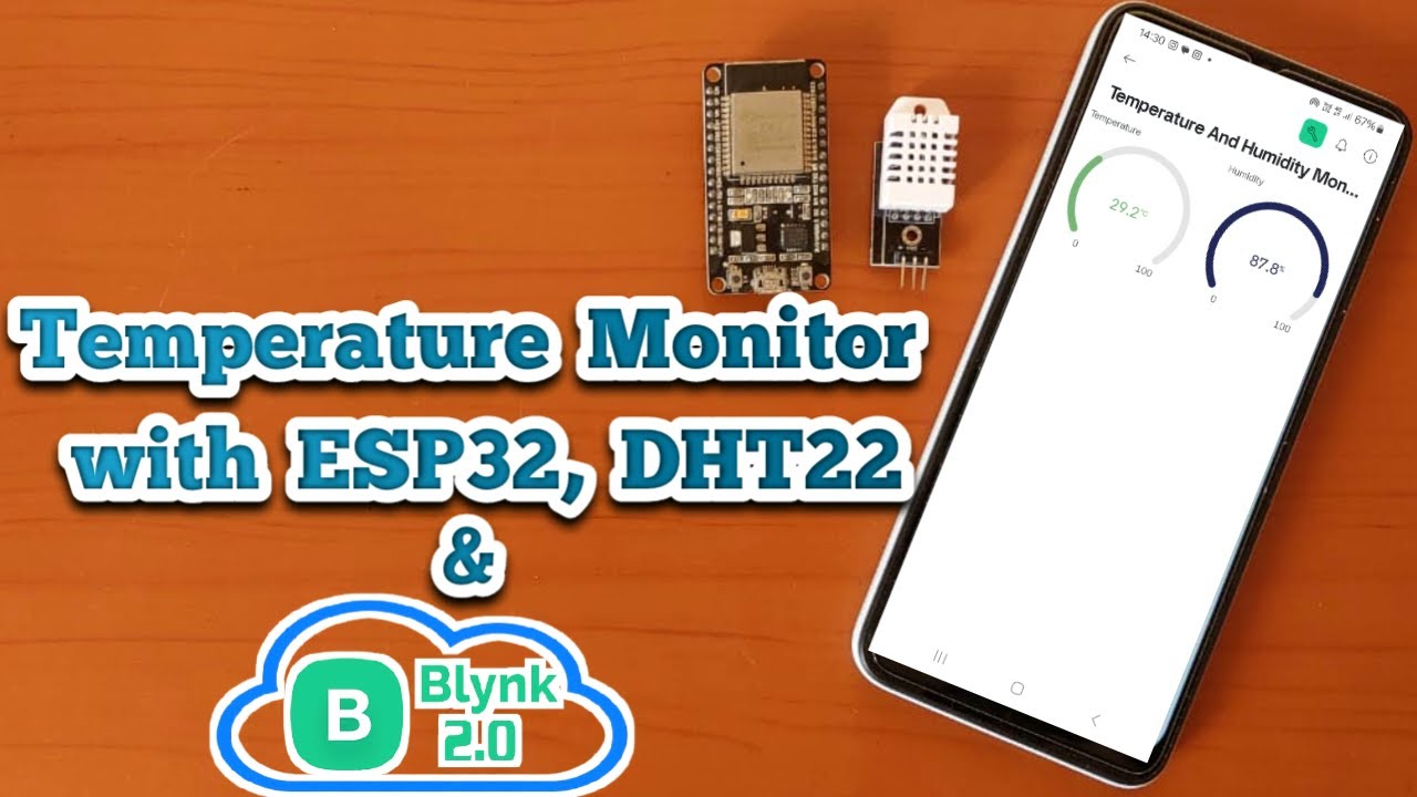Smart Temperature And Humidity Monitor Using Esp32 Dht22 Blynk Iot Blynk Iot Projects Youtube 6139