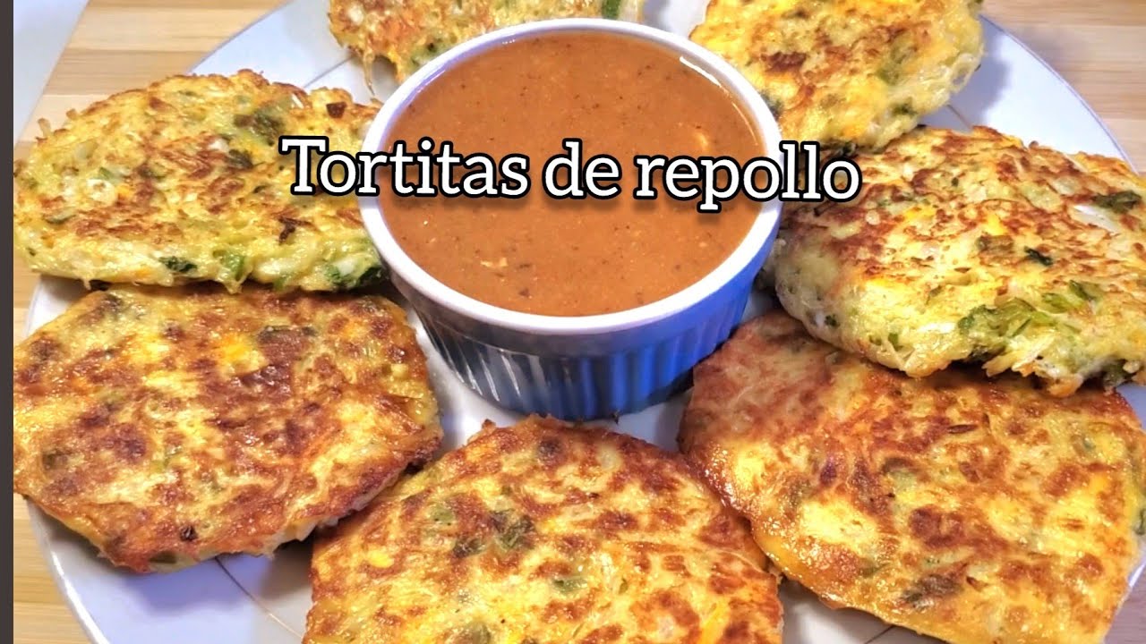 Tortas de repollo, receta saludable y económica - YouTube