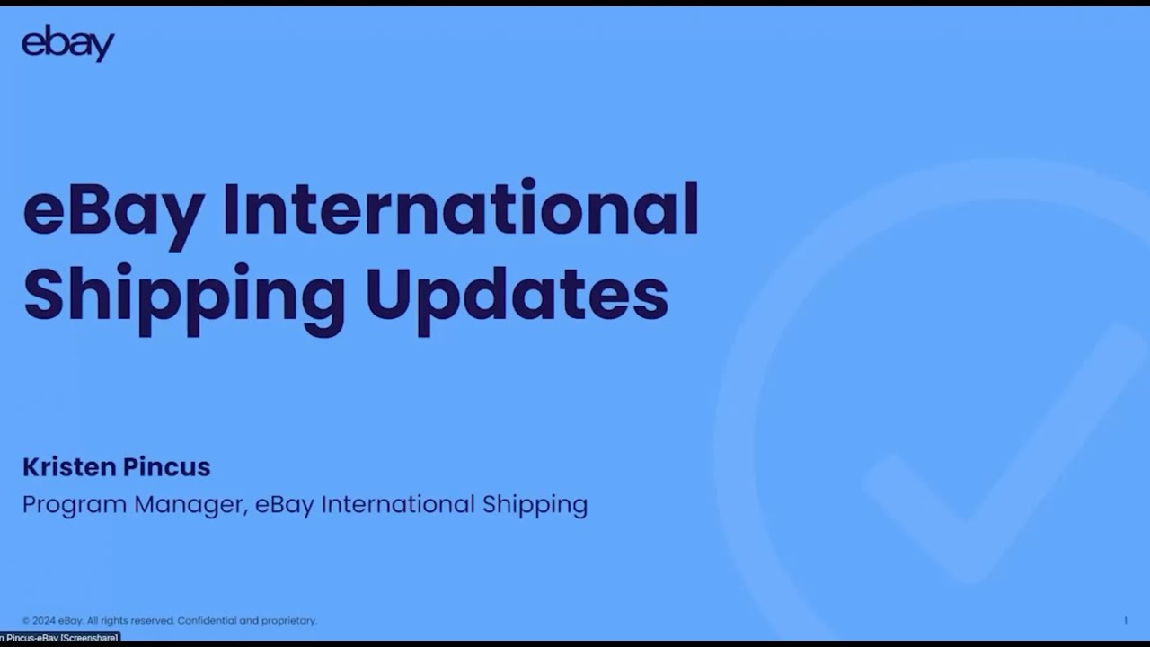 eBay International Shipping Service Updates - YouTube