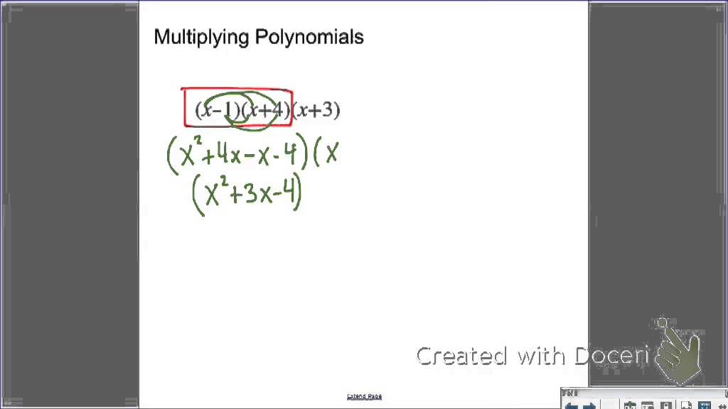 6.3 Adding, Subtracting, Multiplying Polynomial - YouTube