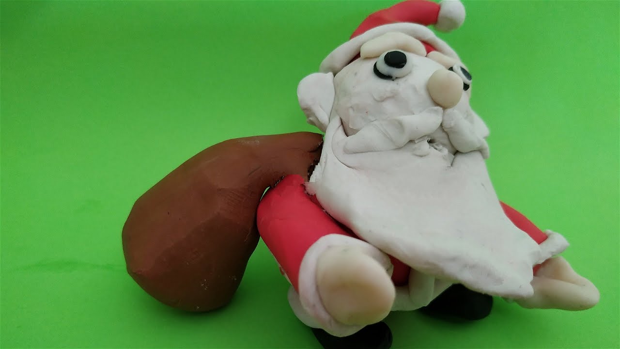 Clay modelling Santa Claus/Santa Claus/Christmas decoration themes/Clay ...