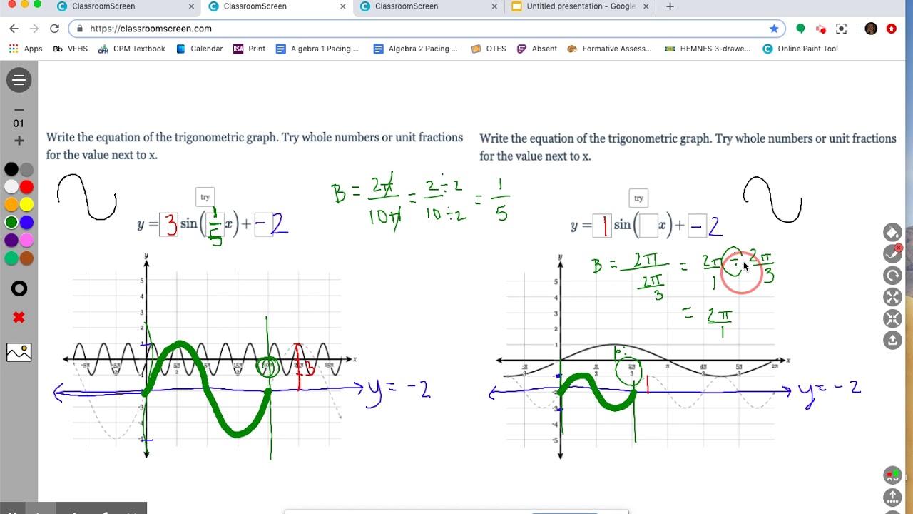 DELTA MATH: Algebra 2 Trig Graph Discovery Level 3 - YouTube
