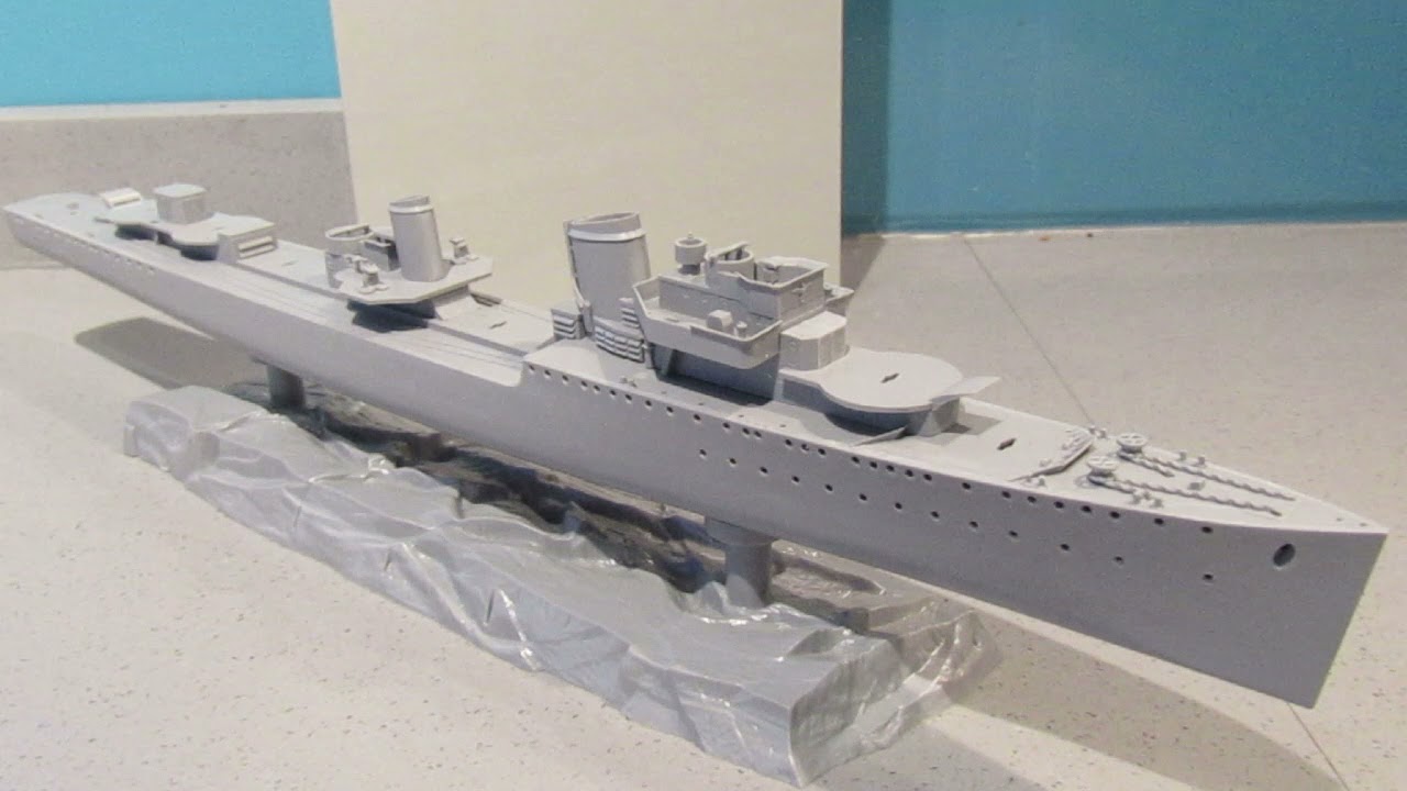 Build Introduction 1:350 Type 1936 German Destroyer - YouTube