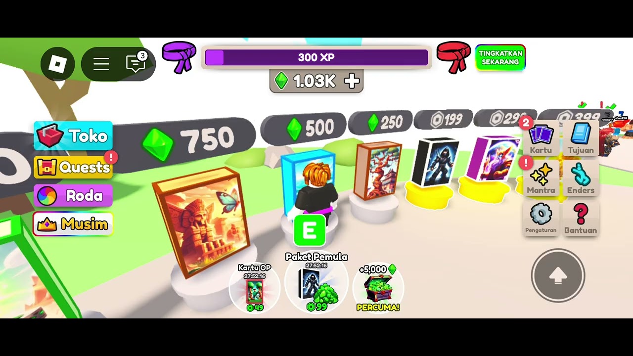 Pertarungan Kartu || Game Roblox - YouTube