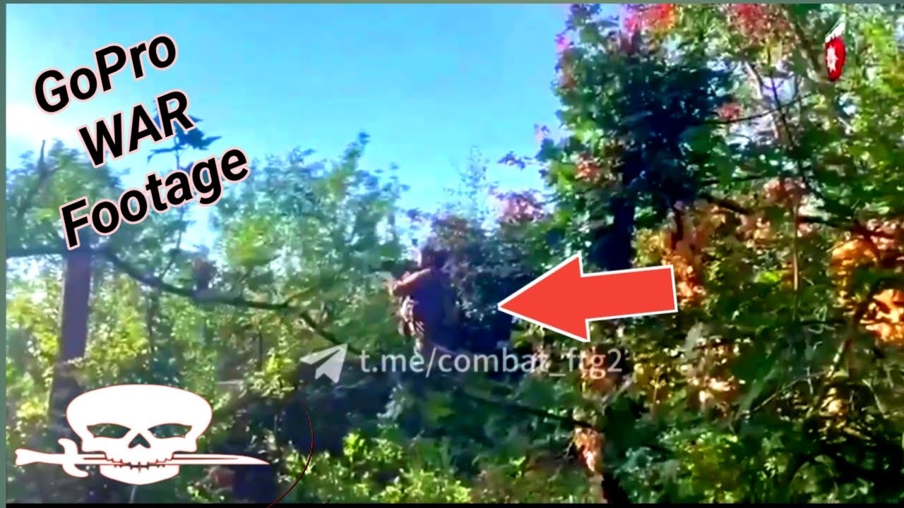 Gopro footage from Ukrainian soldier in defence of the Donetsk region ...