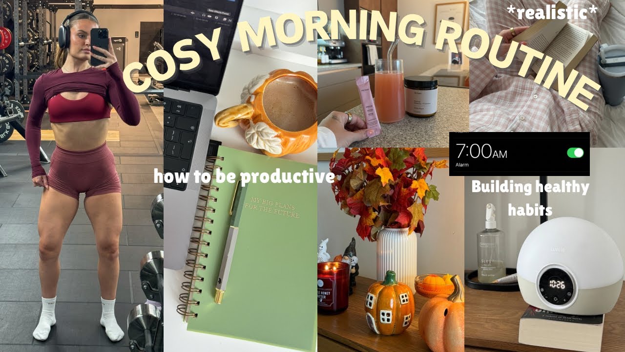 MY PRODUCTIVE, COSY MORNING ROUTINE | how to be productive, building ...