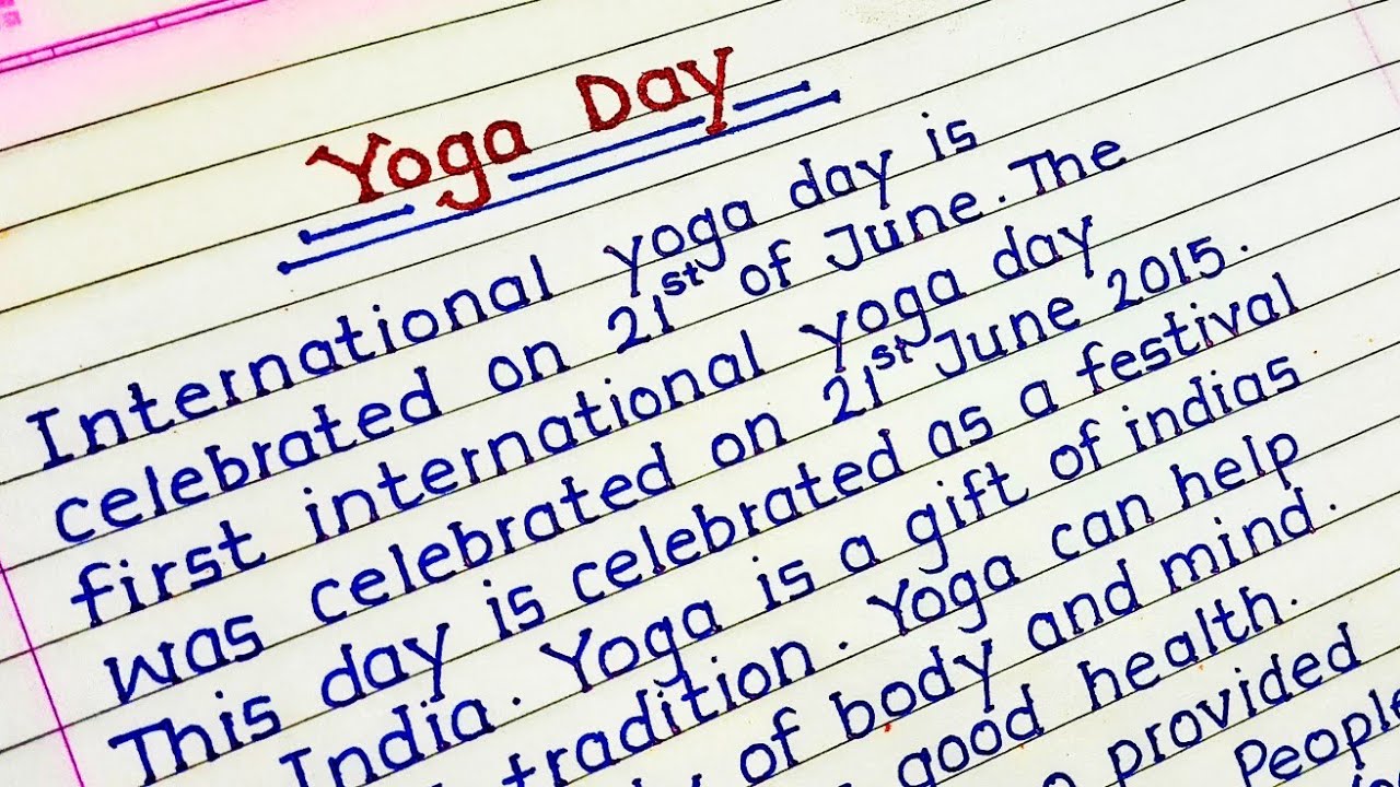 Essay On Yoga Day || Information About Yoga Day In English || Yoga Day ...