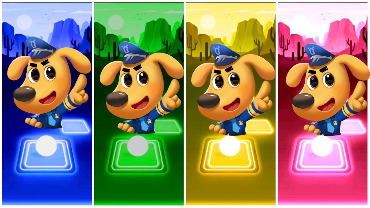 Sheriff Labrador 🆚 Sheriff Labrador 🆚 Sheriff Labrador tiles hop gaming ...