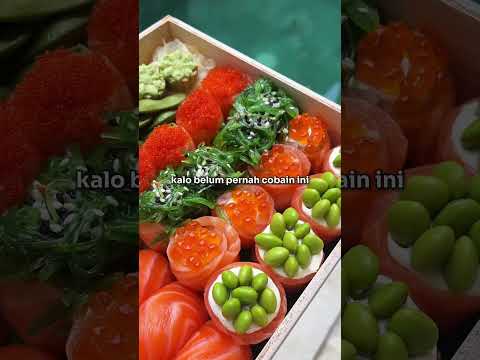 COBAIN SUSHI MAHAL DI BALI‼️ #sushi #trending #kuliner #viralvideos #food #foodie #salmon #fyp