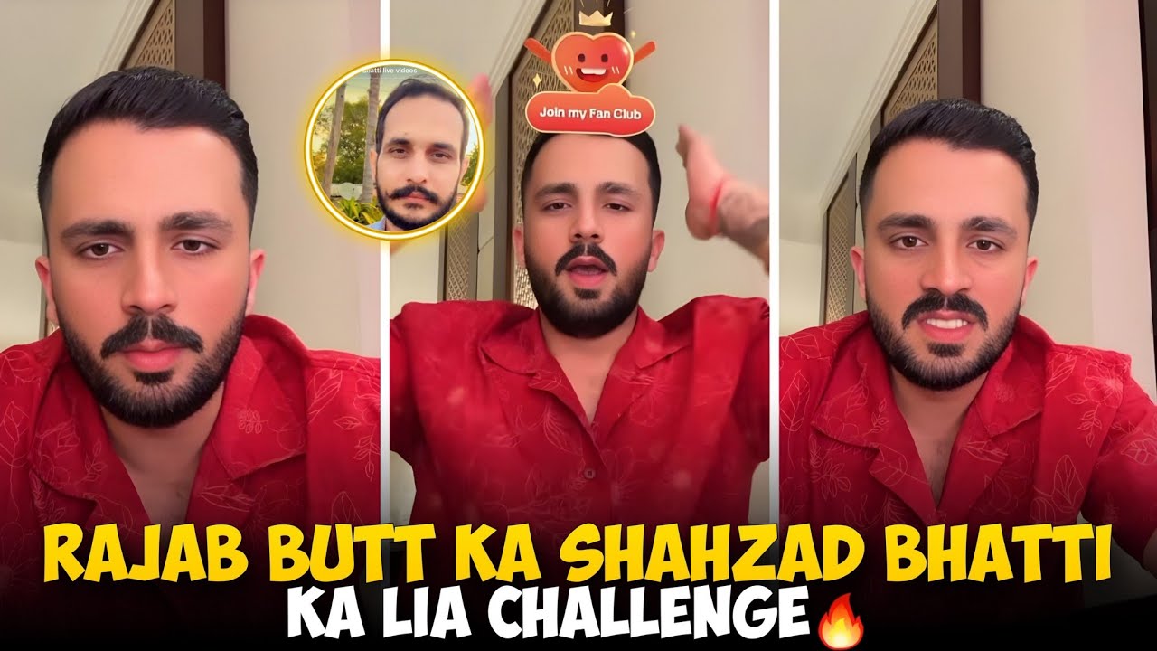 Rajab Butt Ny Shahzad Bhatti Ko Challenge Da Dia | Rajab Butt Ki ...