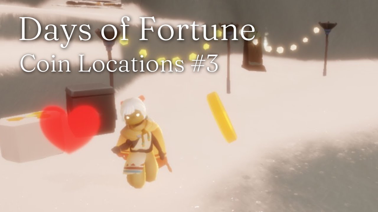 Today's Coin Locations for the Days of Fortune Event #3 | Sky: Children ...
