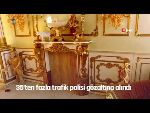 NTV | Trafik polisinin evinden altın kaplama tuvalet çıktı