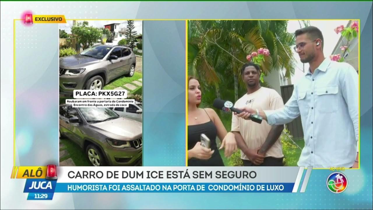 Humorista Dum Ice foi abordado e teve carro roubado em frente a condomínio de Luxo - YouTube