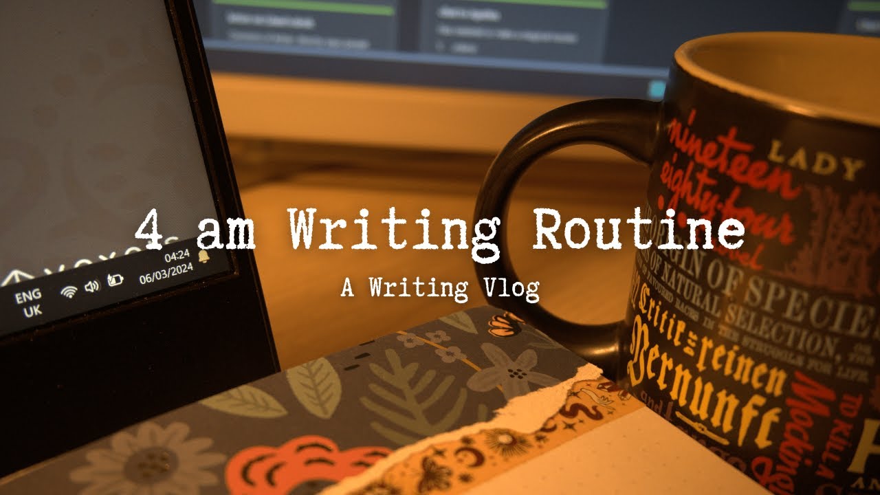 Trying a 4am Writing Routine | Writing Vlog - YouTube