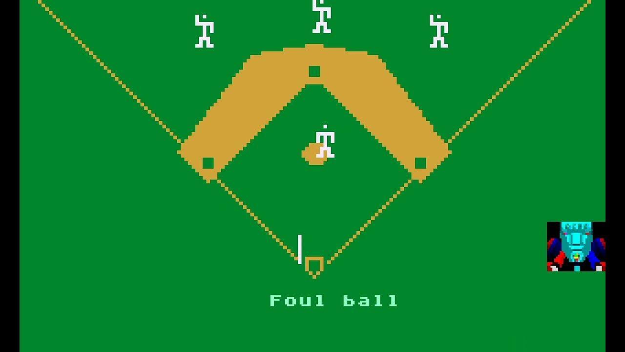 Atari 800 Game: All Star Baseball (1979 Image Computer Products, Inc ...