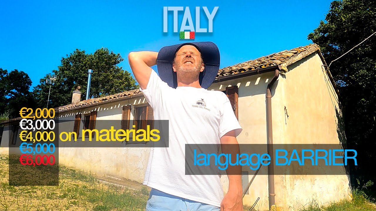 Italian language barrier | SEPTIC TANK farmhouse renovation #38 - YouTube