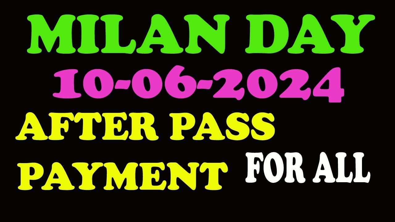 milan day today 10/06/2024 | milan day matka | satta matka - YouTube