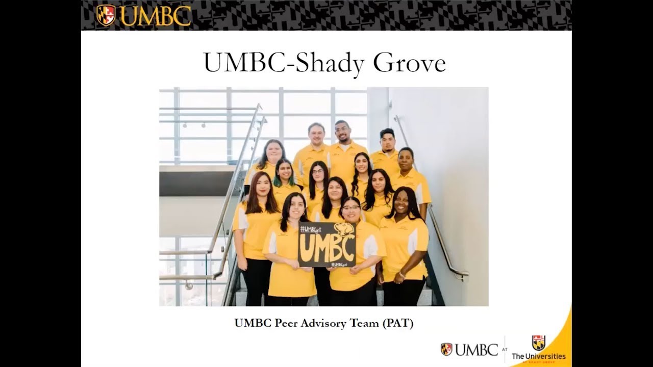 UMBC Shady Grove Information Webinar 2022 - YouTube