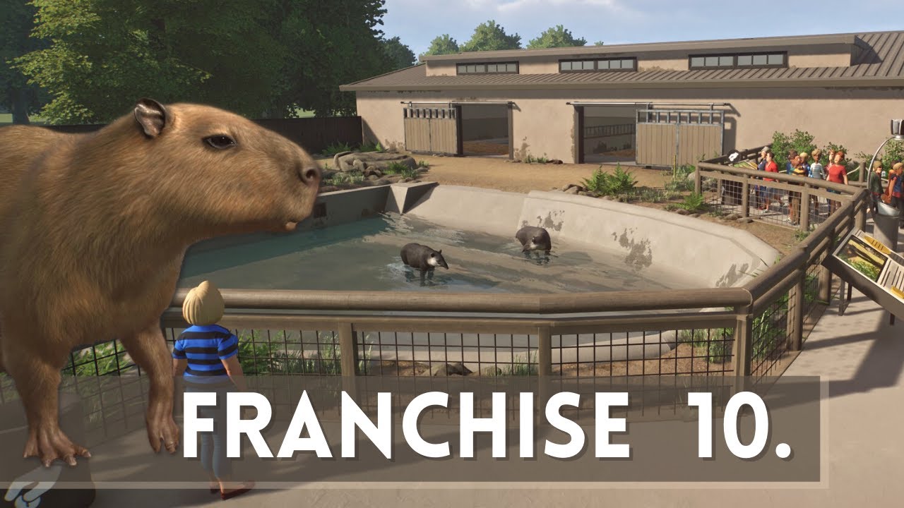 CAPYBARA & TAPIRS! Lakefield Zoo #10 Franchise Hard Mode Capybara ...