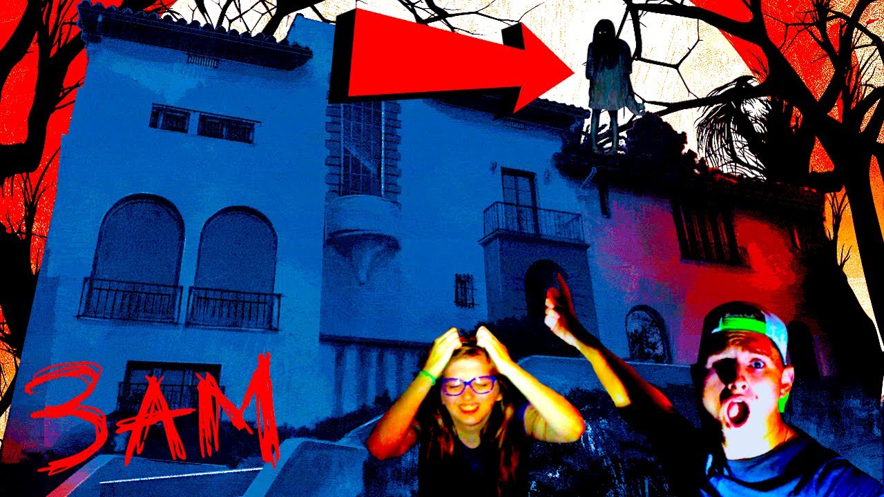 HAUNTED MANSION AT 3AM! **INSANE OVERNIGHT CHALLENGE** - YouTube