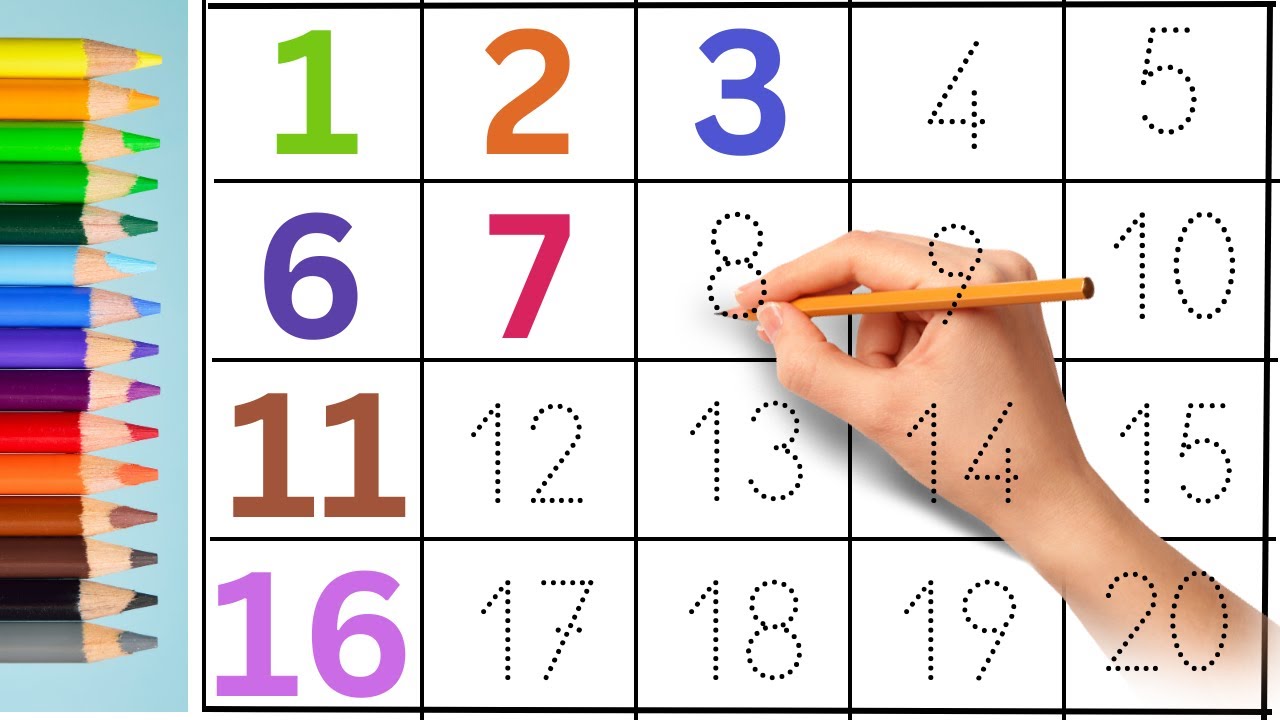 123 Counting Number I 12345 learning for kids I Colour Name I Learn to ...