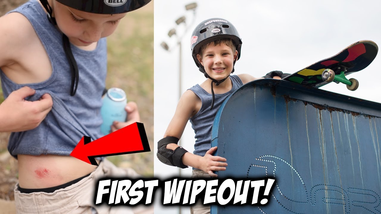 WIPEOUT ON MY SKATEBOARD!! + LEARNING NEW TRICKS AT THE SKATEPARK - YouTube