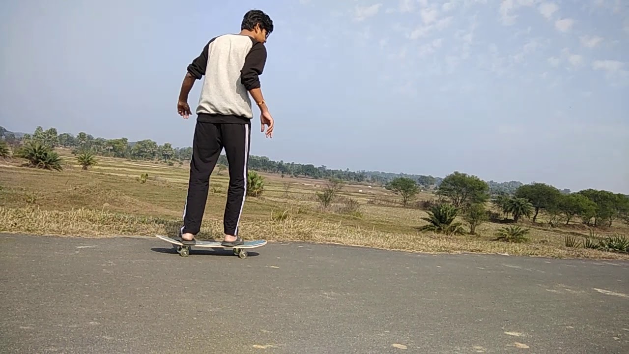Skating at village road - YouTube