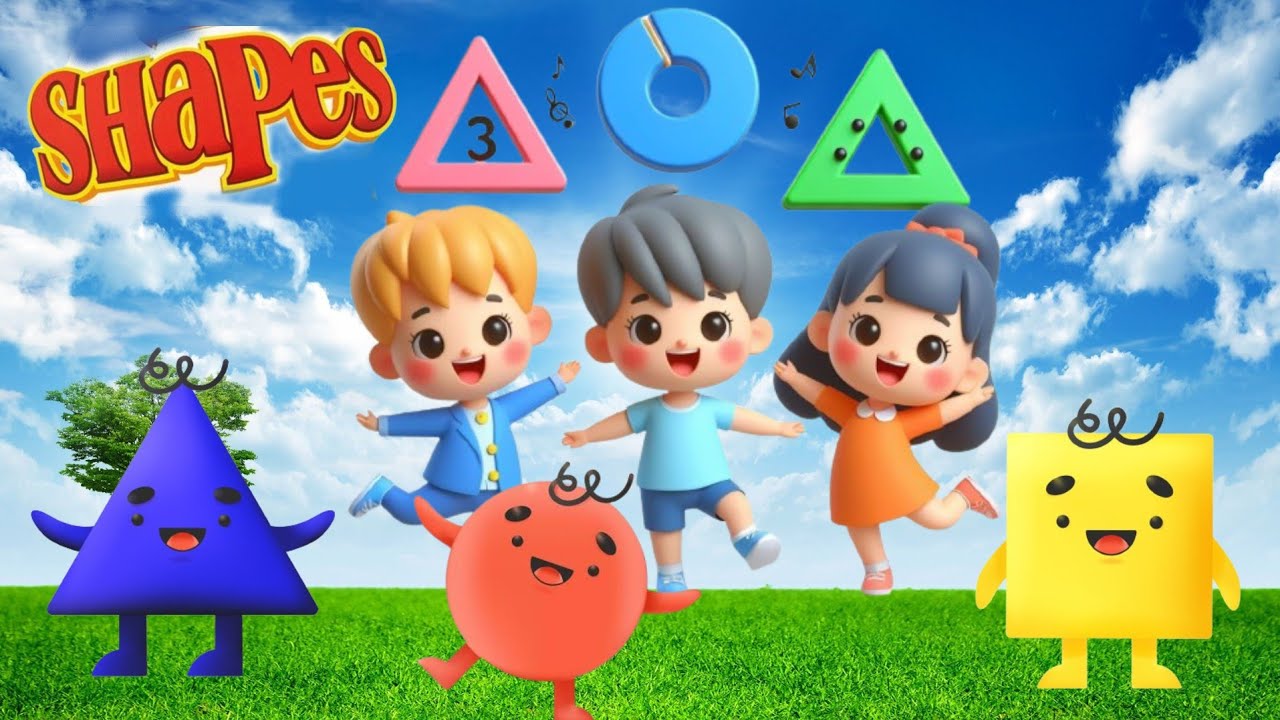 Shapes Song For Kids | Shapes All Around | We Are Shapes | Cartoon ...