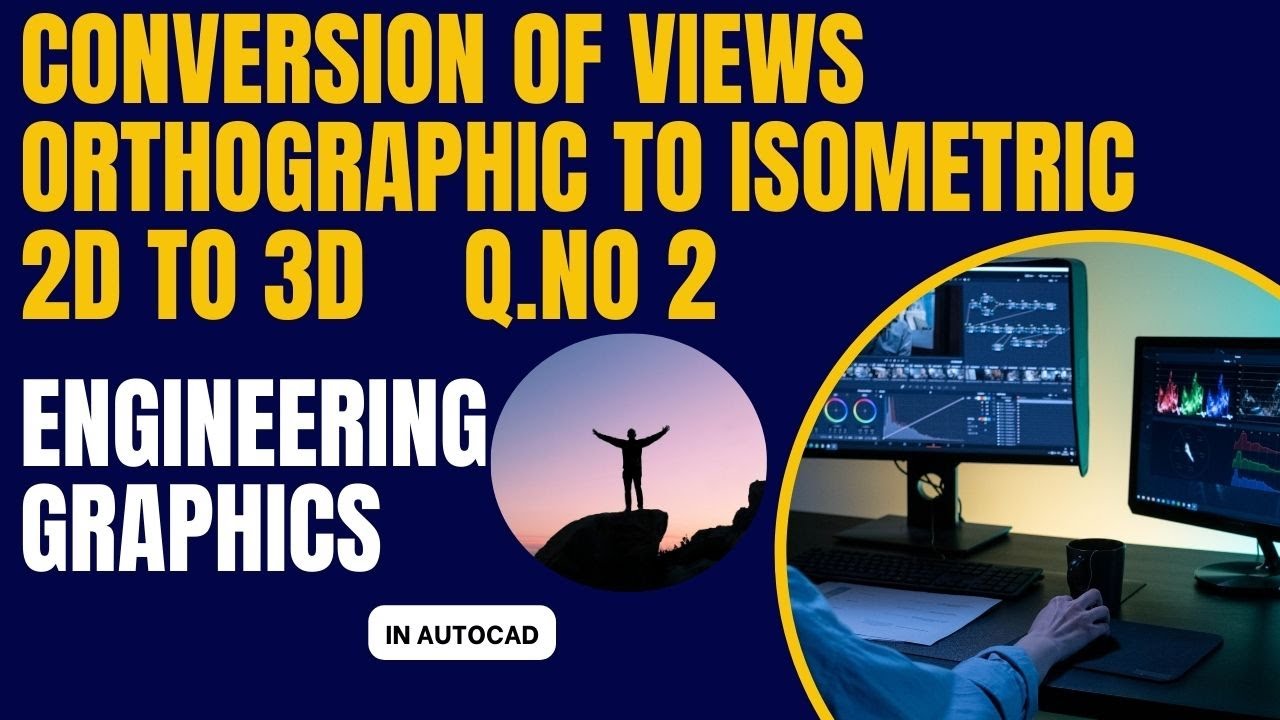 ORTHOGRAPHIC VIEW TO ISOMETRIC VIEW PROBLEM 2 - YouTube